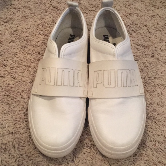 Puma | Shoes | Mens Puma White Slipon | Poshmark